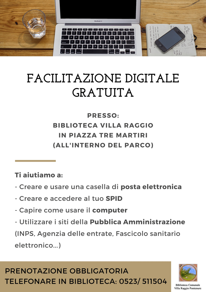 Comune di Pontenure » FACILITAZIONE DIGITALE GRATUITA